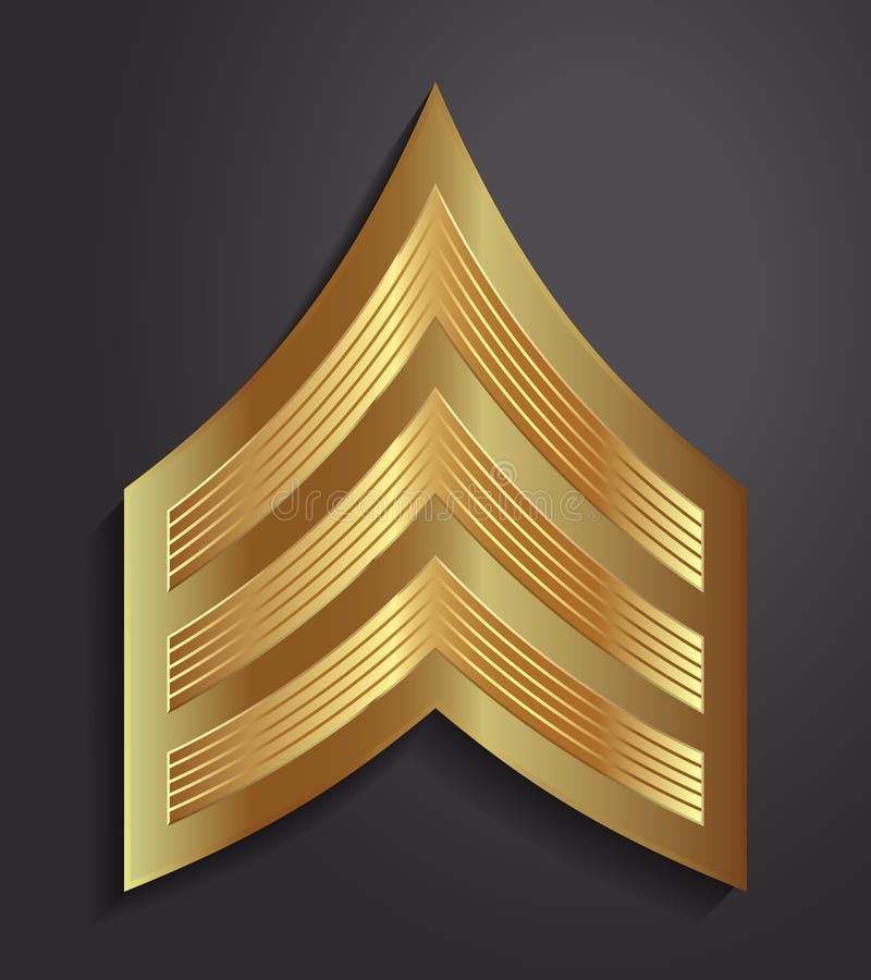 Military Ranks and Insignia. Stripes and Chevrons of Army Stock Vector ...
