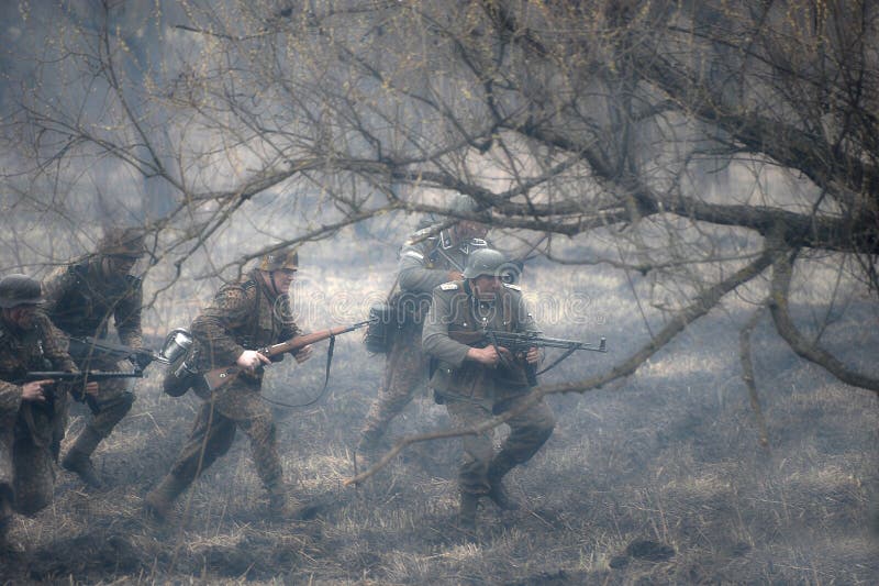 Military Reconstruction Battle Editorial Photo - Image of battlefield ...