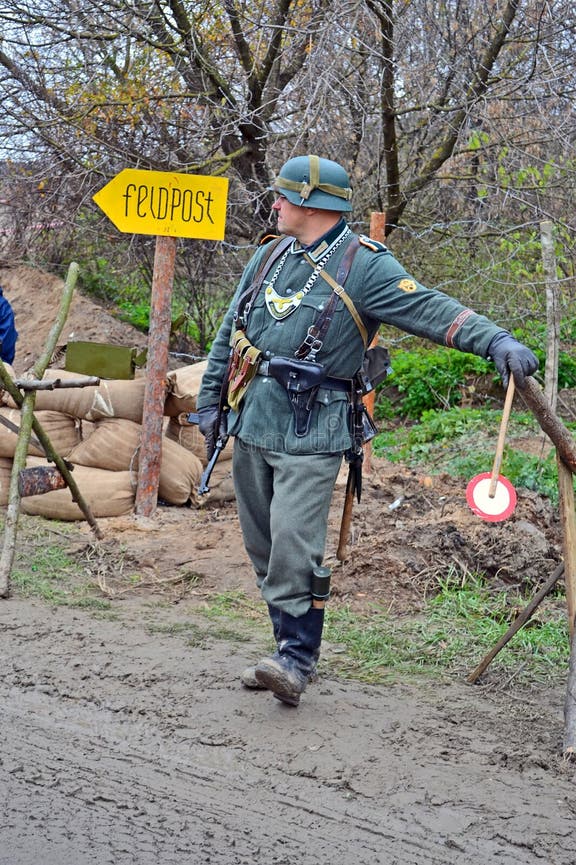 Military Reconstruction Devoted To Free Kiev. Editorial Stock Image ...