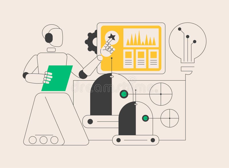 Military Robotics Abstract Concept Vector Illustration. Stock Vector ...