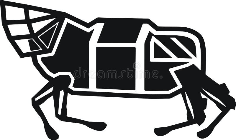 Military Robots,Big Dog Robot Stock Vector - Illustration of animal ...