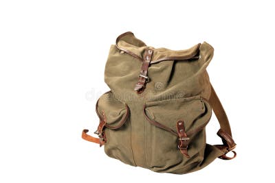 Military rucksack stock photo. Image of extreme, white - 16873216