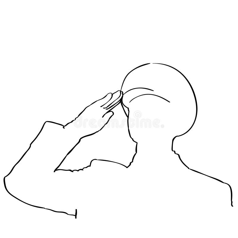 Military Salute Vector Illustration by Crafteroks Stock Vector ...