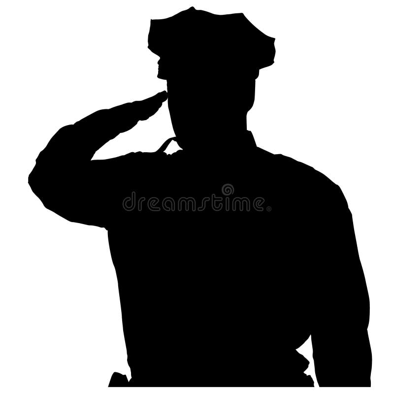Military Salute Vector Illustration by Crafteroks Stock Vector ...