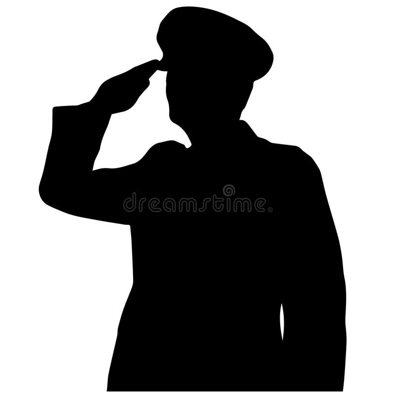 Military Salute Vector Illustration by Crafteroks Stock Vector ...