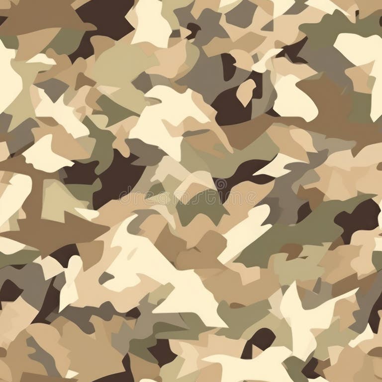 Military Sand Camouflage Pattern for Design Projects AI Generated Stock ...