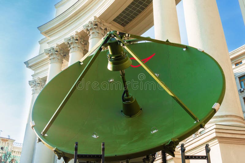 Military Satellite Central Field Station Stock Image - Image of ...