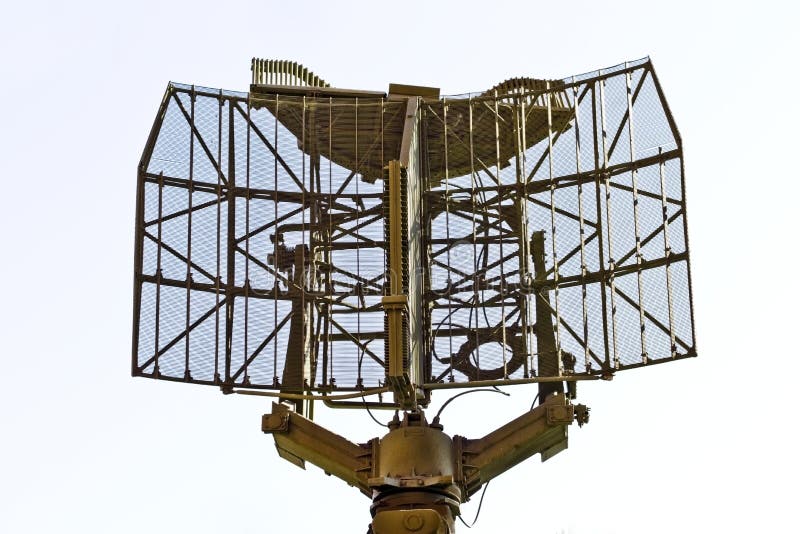 Military Sensor Isolated on White Stock Photo - Image of sensor, steel ...