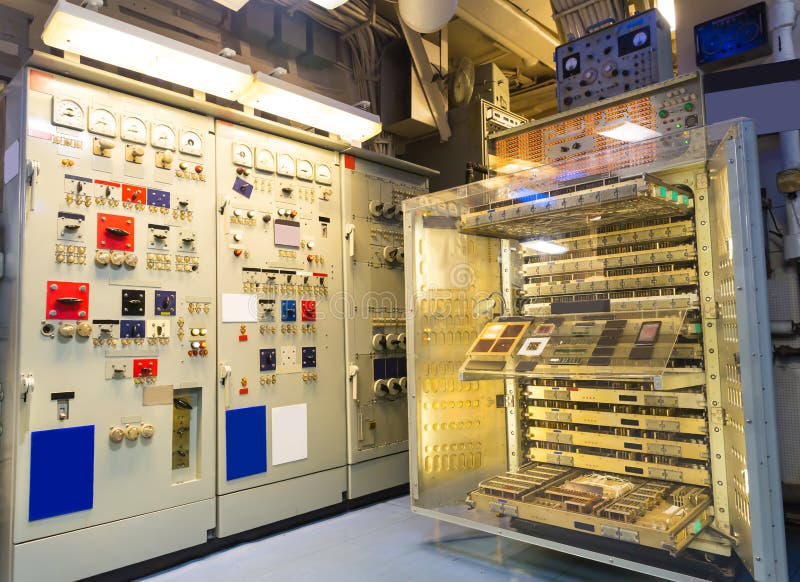 Military Ship Electricity Gauge Editorial Stock Photo - Image of marine ...