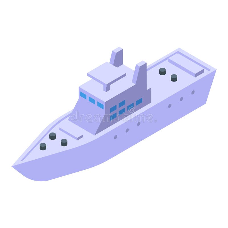 Military Ship Icon Isometric Vector. Coast Guard Stock Vector ...