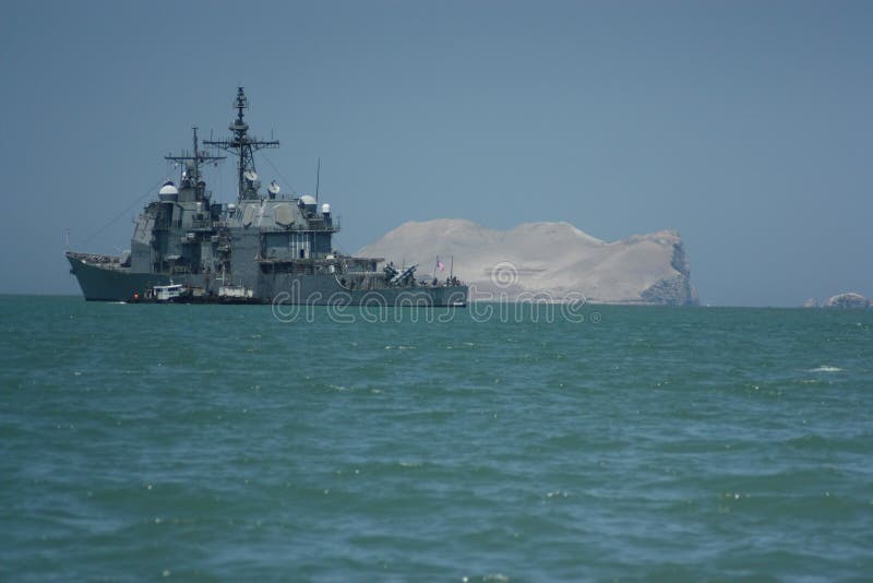 Military ship in Peru stock photo. Image of huge, deployment - 83715508