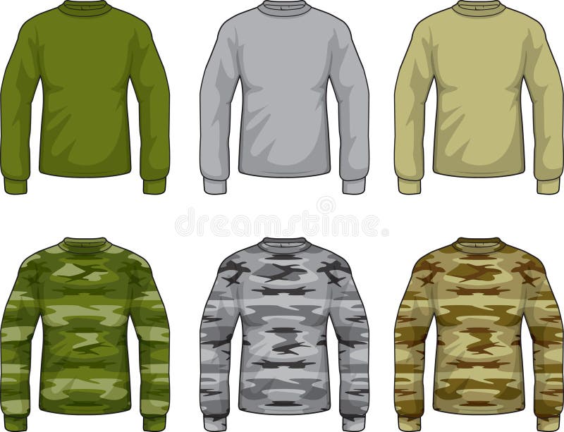 Military Shirts stock vector. Illustration of camouflage - 3874354
