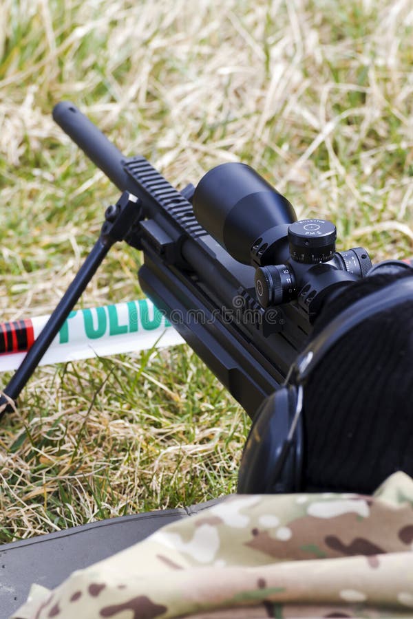 Military sniper stock image. Image of army, armed, camouflage - 69120695