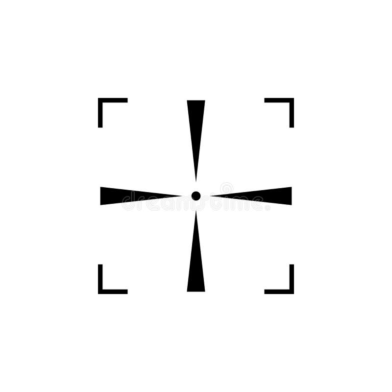 Military Sniper Rifle Scope Collimator Sight Icon Stock Vector ...