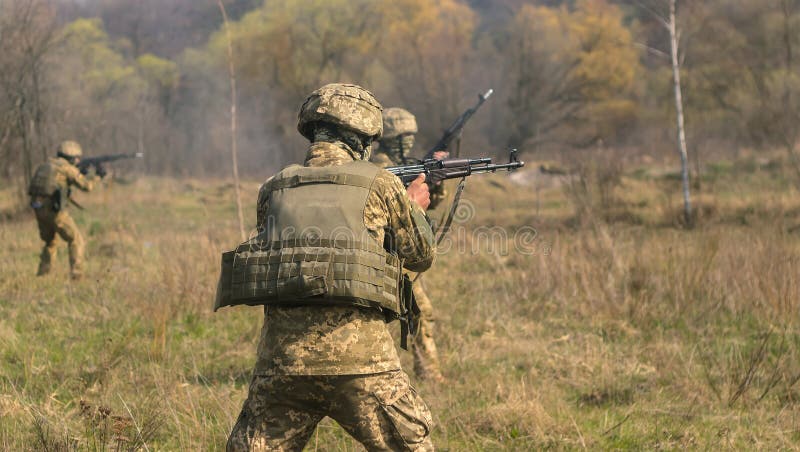 Military Soldiers at Tactical Exercises Stock Image - Image of death ...