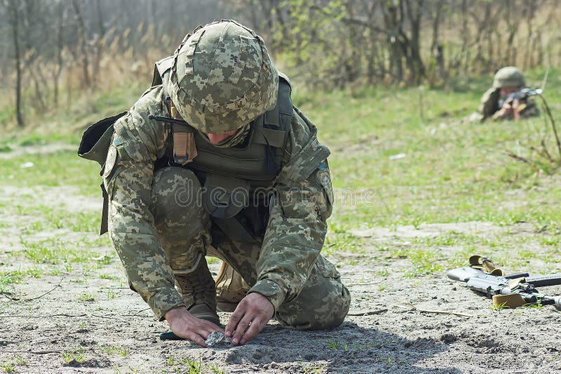 Military Soldiers at Tactical Exercises Stock Photo - Image of ...