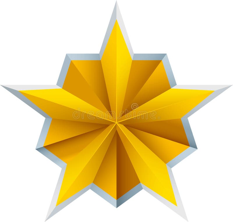 Military star stock vector. Illustration of silver, symbol - 27177825