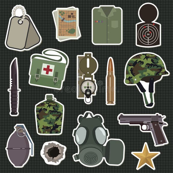 Military Stickers Stock Illustrations – 650 Military Stickers Stock ...