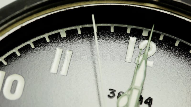 Military Stopwatch Clock Face Close Up. Stock Video - Video of instant ...