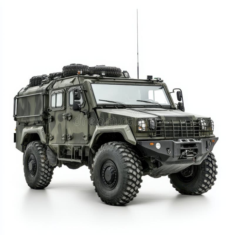 Military-style Off-road Vehicle Designed for Rugged Terrain and ...