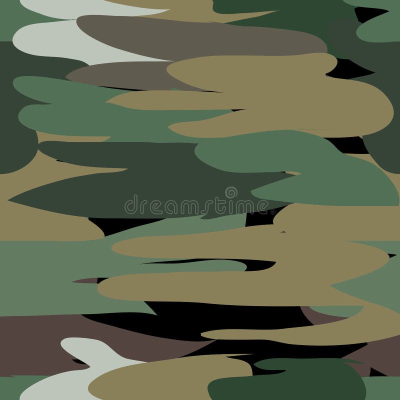 Military Style Pattern, Vector Illustration Stock Vector - Illustration ...