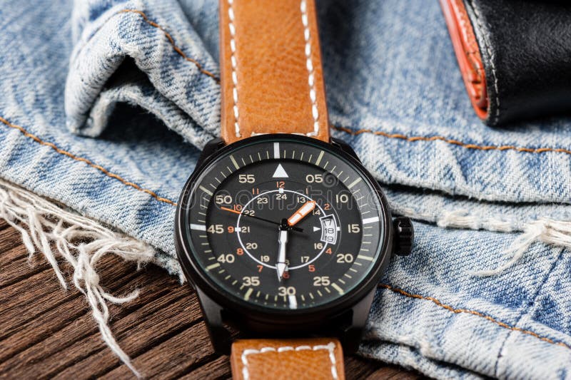 Military style watch stock image. Image of marker, calibre - 163930669