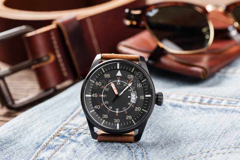 Military style watch stock image. Image of caliber, military - 163930715