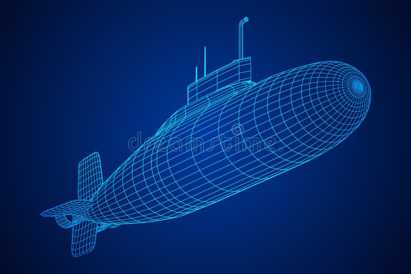 Military submarine vector stock vector. Illustration of dive - 178785836