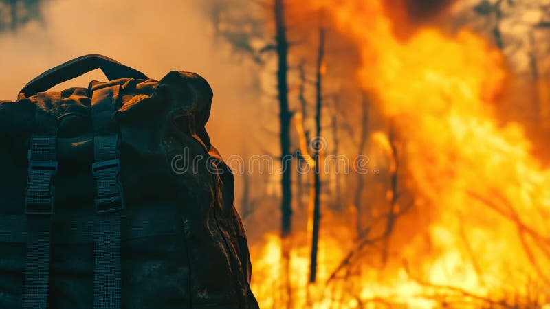 Military Supply Burning in Forest Fire Stock Video - Video of emergency ...
