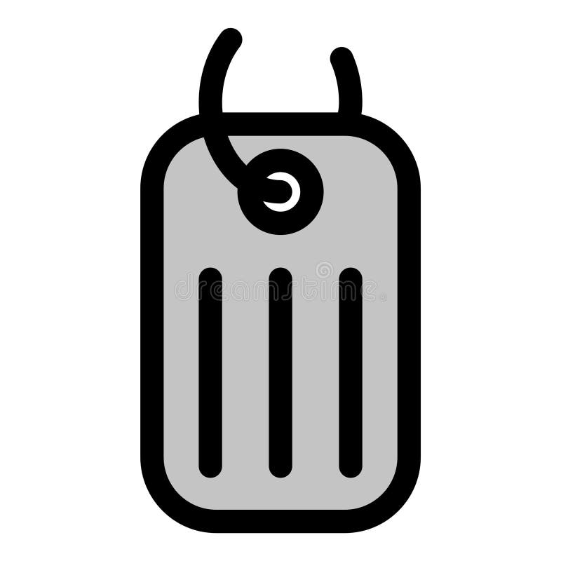 Military Tag Symbol - Military Icon Stock Illustration - Illustration ...