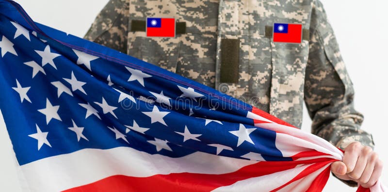 Military Taiwan with Usa Flag Stock Image - Image of government ...