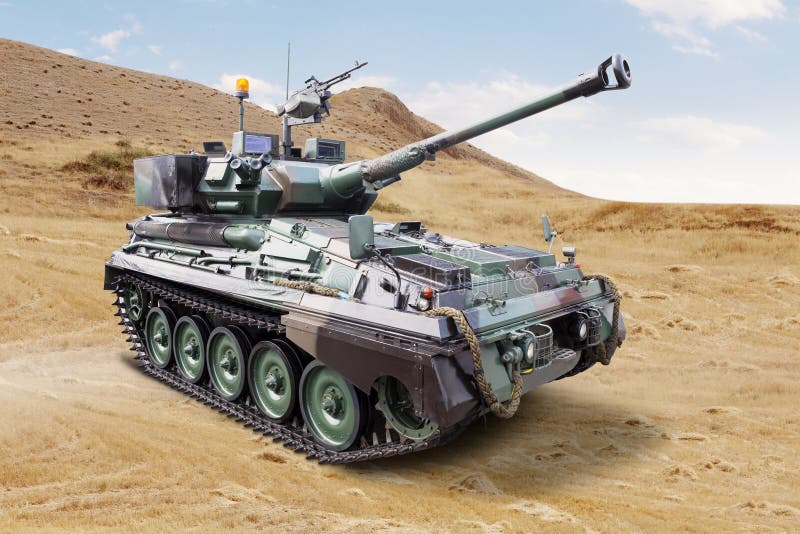 Military tank in the field stock image. Image of army - 67073799
