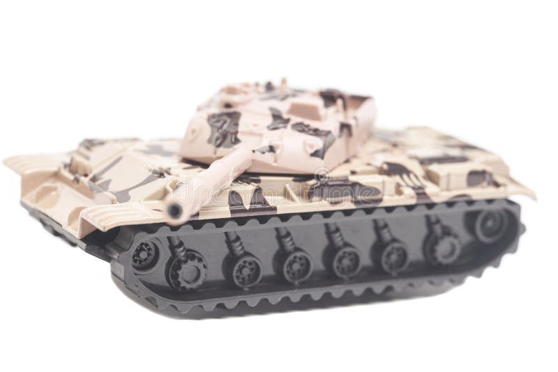 Military Tank Isolated on a White Background Stock Photo - Image of ...