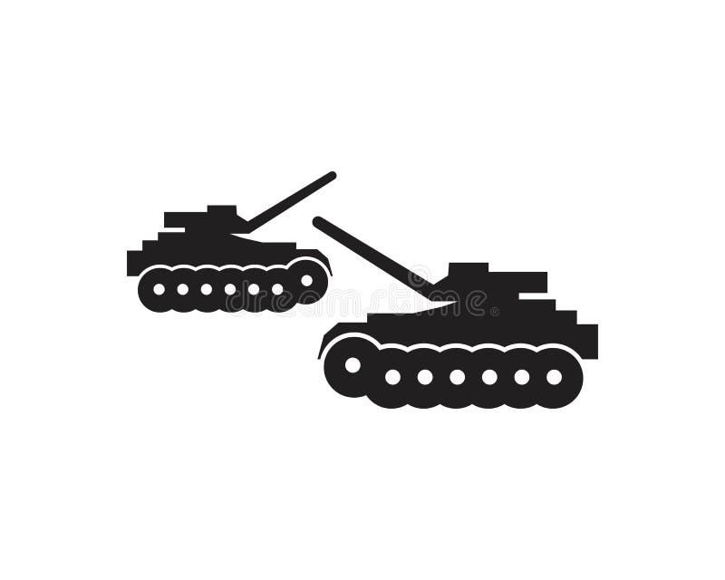 Military Tank Logo Vector Template Stock Vector - Illustration of black ...
