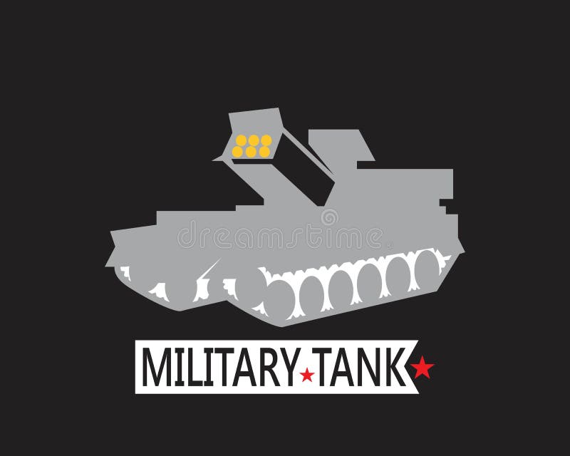 Military Tank Logo Vector Template Stock Vector - Illustration of armor ...