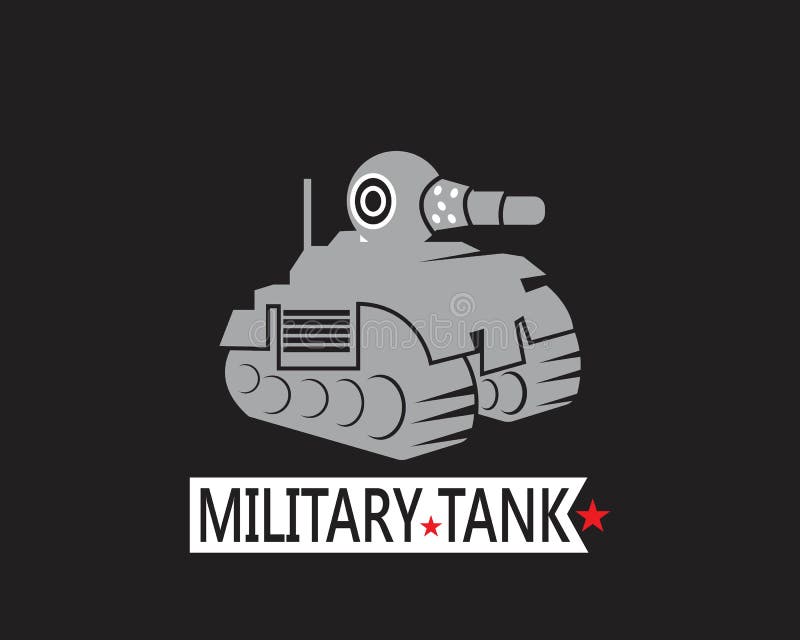 Military Tank Logo Vector Template Stock Vector - Illustration of ...