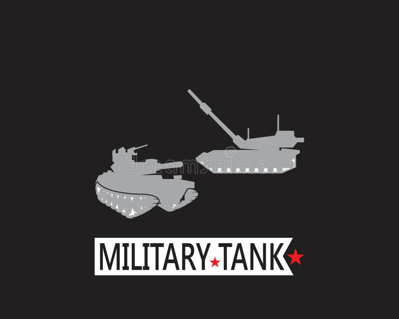 Military Tank Logo Vector Template Stock Vector - Illustration of army ...