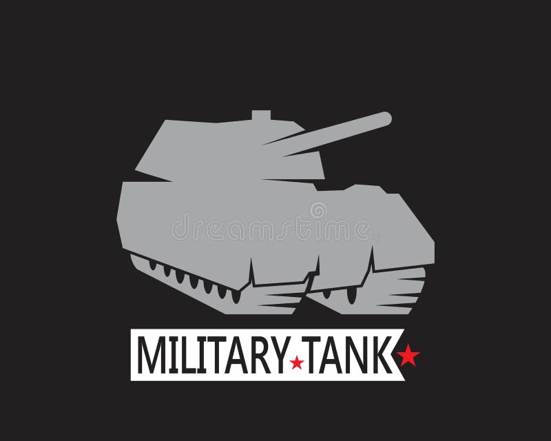 Military Tank Logo Vector Template Stock Vector - Illustration of ...