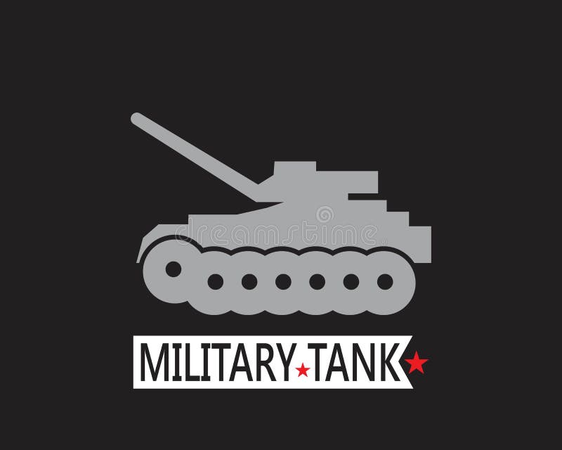 Military Tank Logo Vector Template Stock Illustration - Illustration of ...
