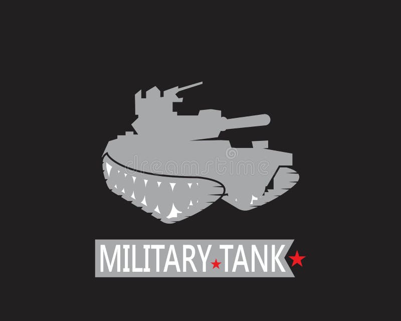 Military Tank Logo Vector Template Stock Illustration - Illustration of ...