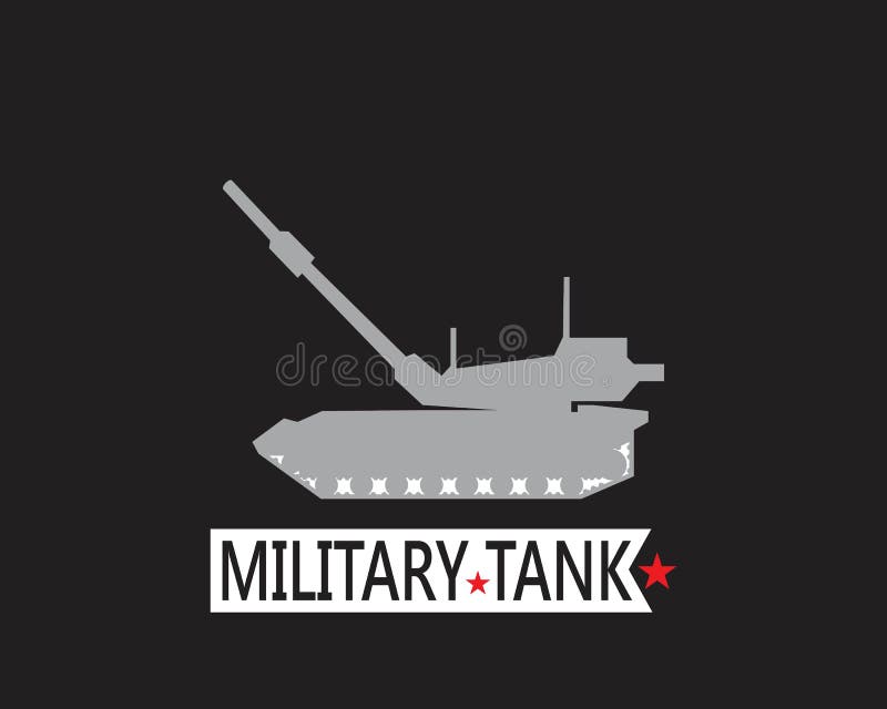 Military Tank Logo Vector Template Stock Illustration - Illustration of ...