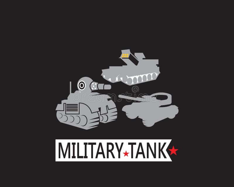 Military Tank Logo Vector Template Stock Illustration - Illustration of ...