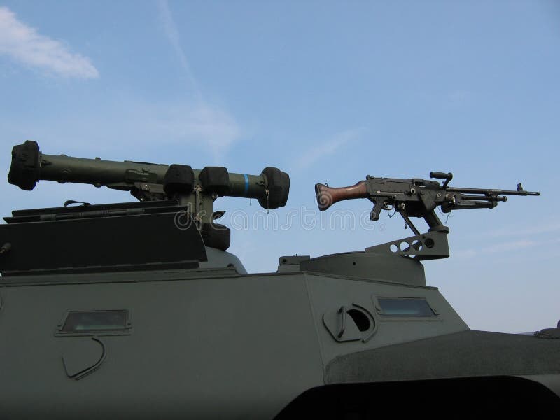 Military - Tank with Machine Gun Stock Image - Image of invasion ...