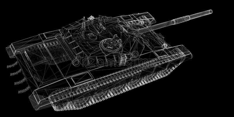 Military tank stock illustration. Illustration of horizontal - 45339089