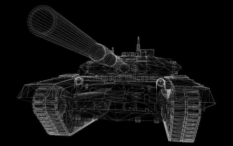 Military tank stock illustration. Illustration of protection - 45338147