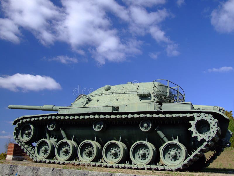 Military Tank - Side View stock image. Image of soldierly - 1414063