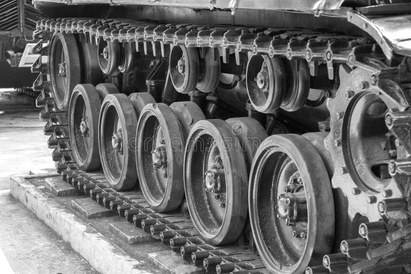 Tank wheels stock photo. Image of vehicle, machinery, transportation ...