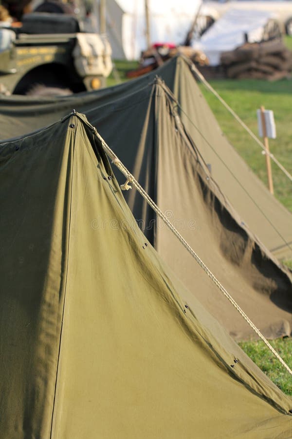 Military tents stock photo. Image of camouflage, installation - 59375460