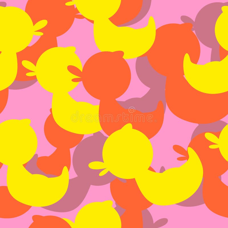 Military Texture Rubber Ducks. Vector Background Camouflage Stock ...