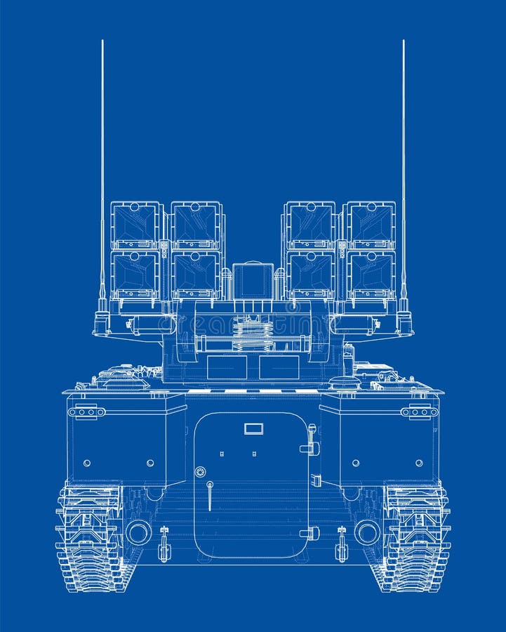 Military Track Missle System. Vector Stock Vector - Illustration of ...